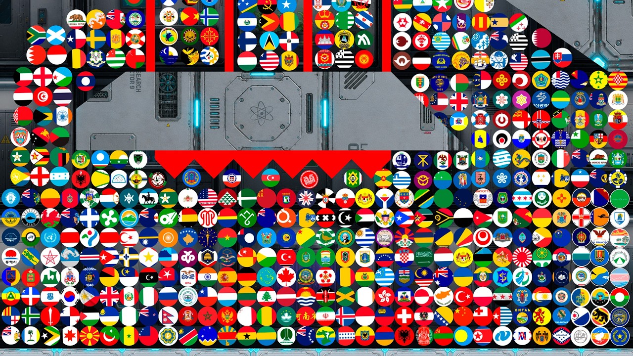 Countries Marble Race - Who Will Survive The Secret Laboratory? - YouTube