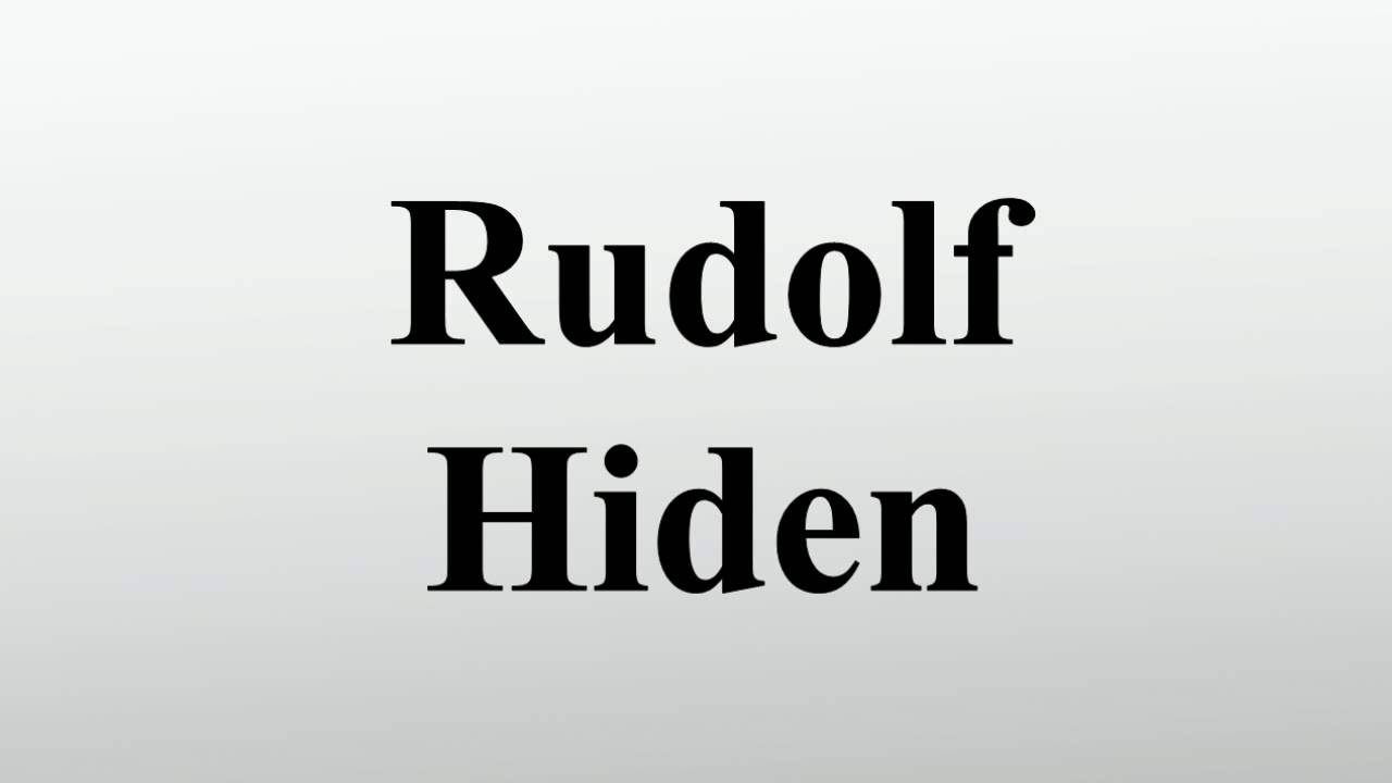 Rudolf Hiden - YouTube