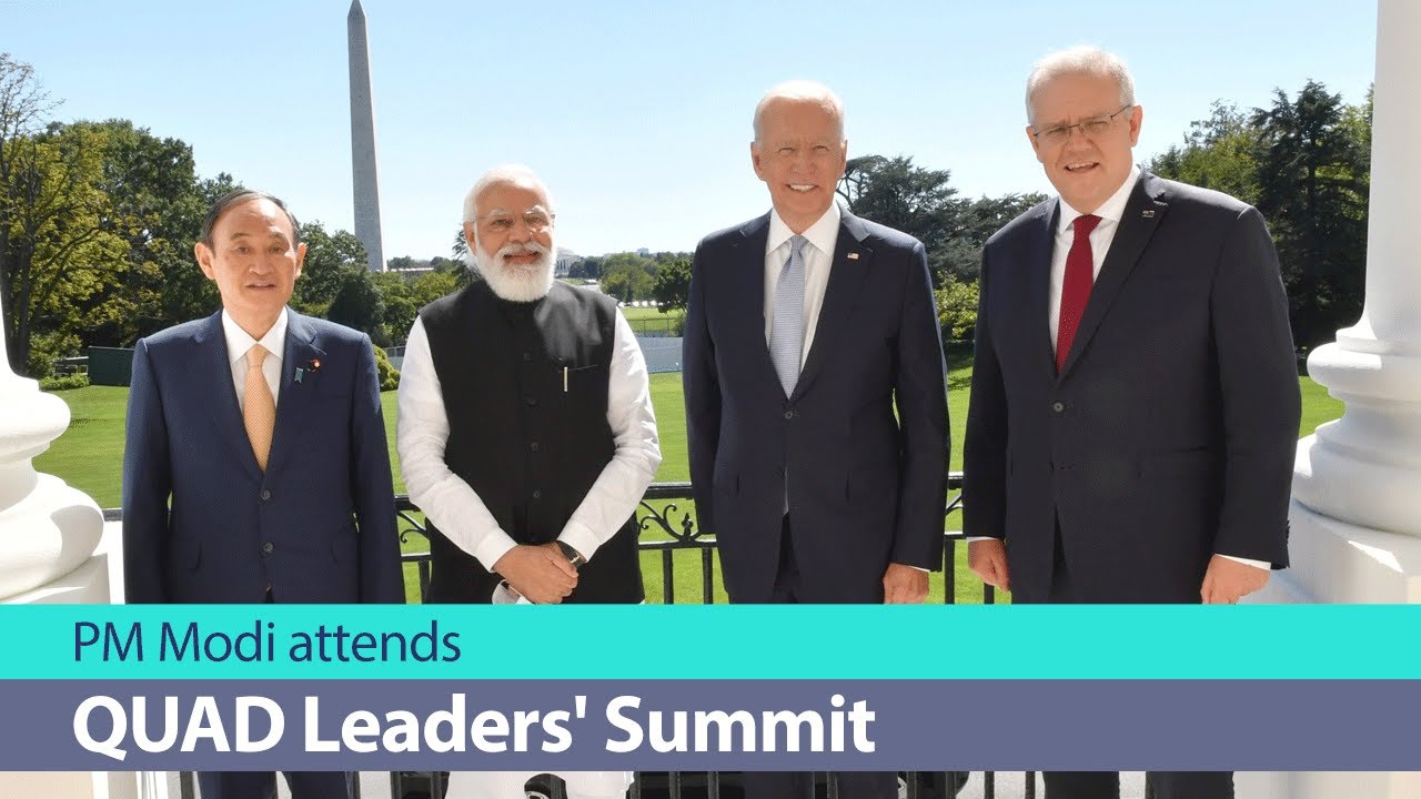 PM Modi attends QUAD Leaders' Summit in Washington DC, USA | PMO - YouTube