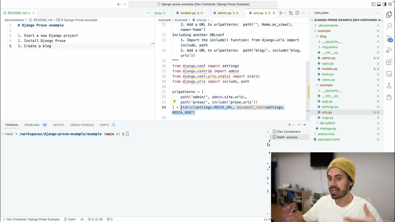 Create a blog using Django Prose | Open Source with LOGIC - YouTube