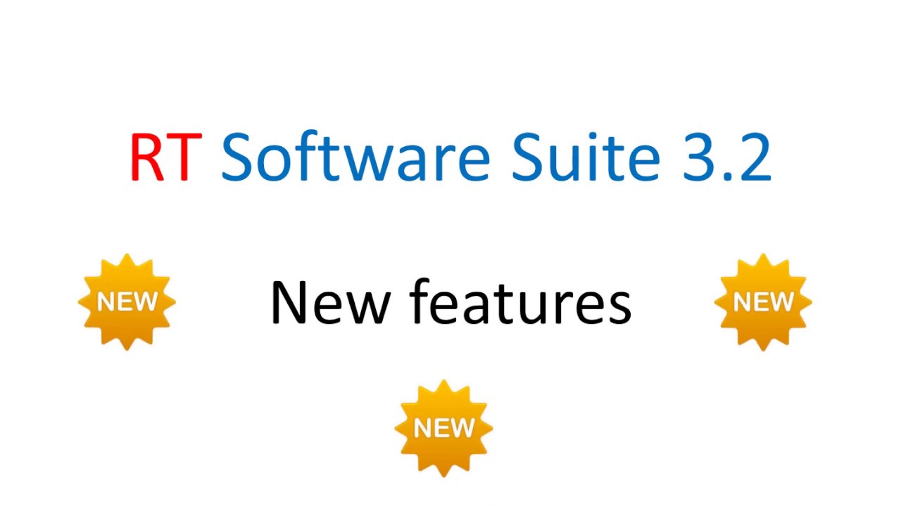 New features RT Software Suite 3 2 - YouTube