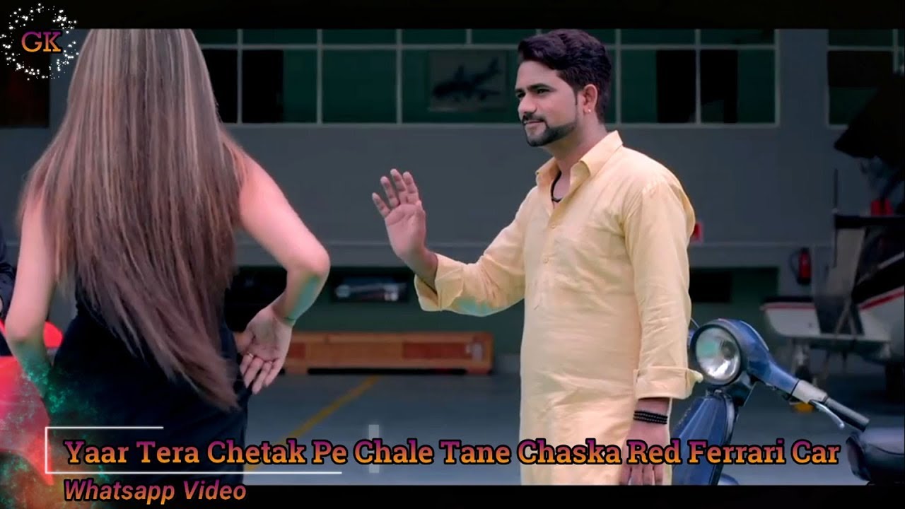 Yaar Tera Chetak Pe Chale Tane Chaska Red Ferrari Car Whatsapp Video ...
