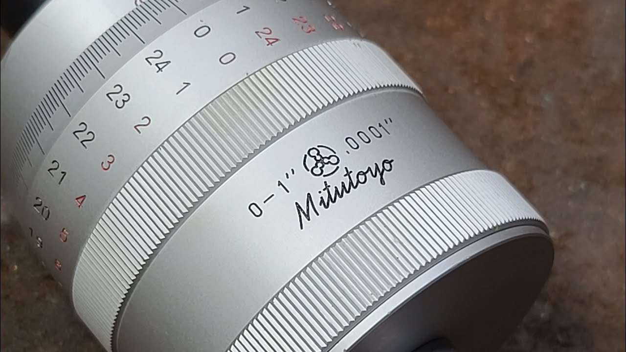 Mitutoyo Japan .0001" Oversized Bench Micrometer Head Review - YouTube