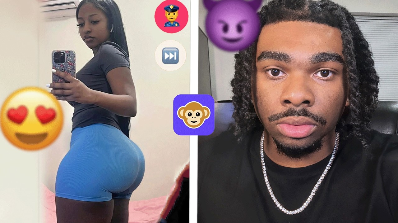 TROLLING BADDIES AFTER DARK ON MONKEY APP😈 (GETS FREAKY) - YouTube