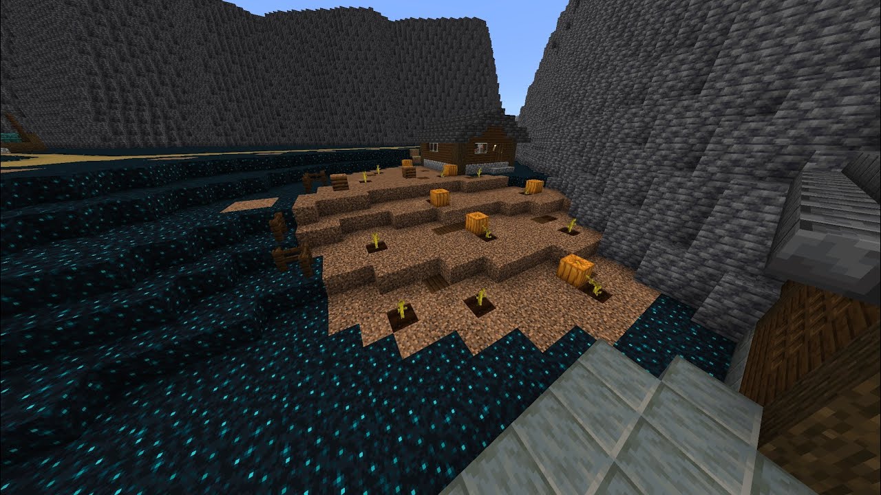 Turning the wheat farm into a pumpkin farm in the haunted house biome ...