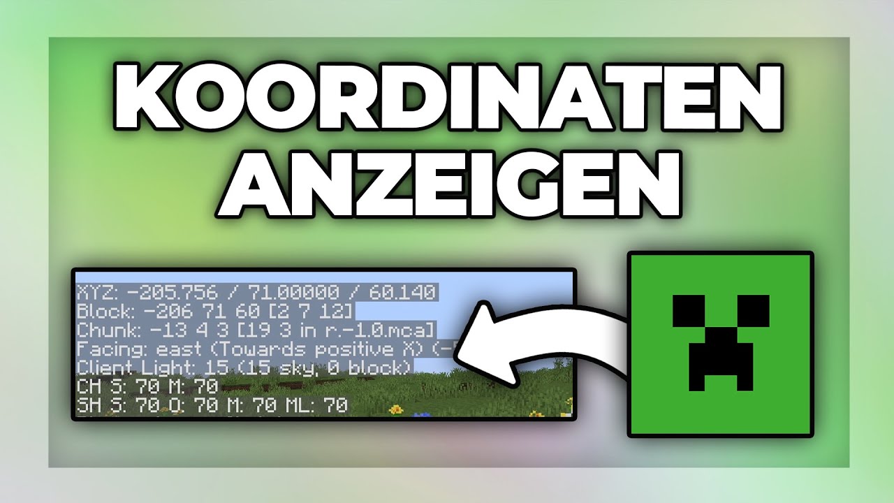 Minecraft Koordinaten anzeigen Java & Bedrock - Tutorial - YouTube