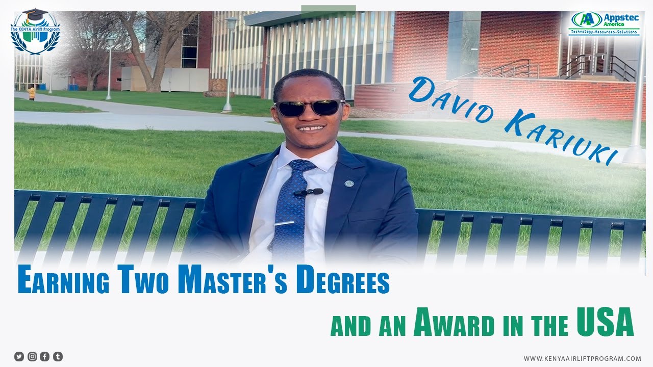 EP 681 Graduating with Two Master's Degrees and Winning Award in USA -David Kariuki - YouTube