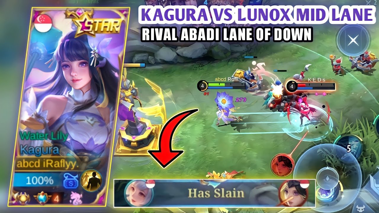 EL CLASICO MID LANE LUNOX VS KAGURA | BEST BUILD & EMBLEM KAGURA | TOP ...