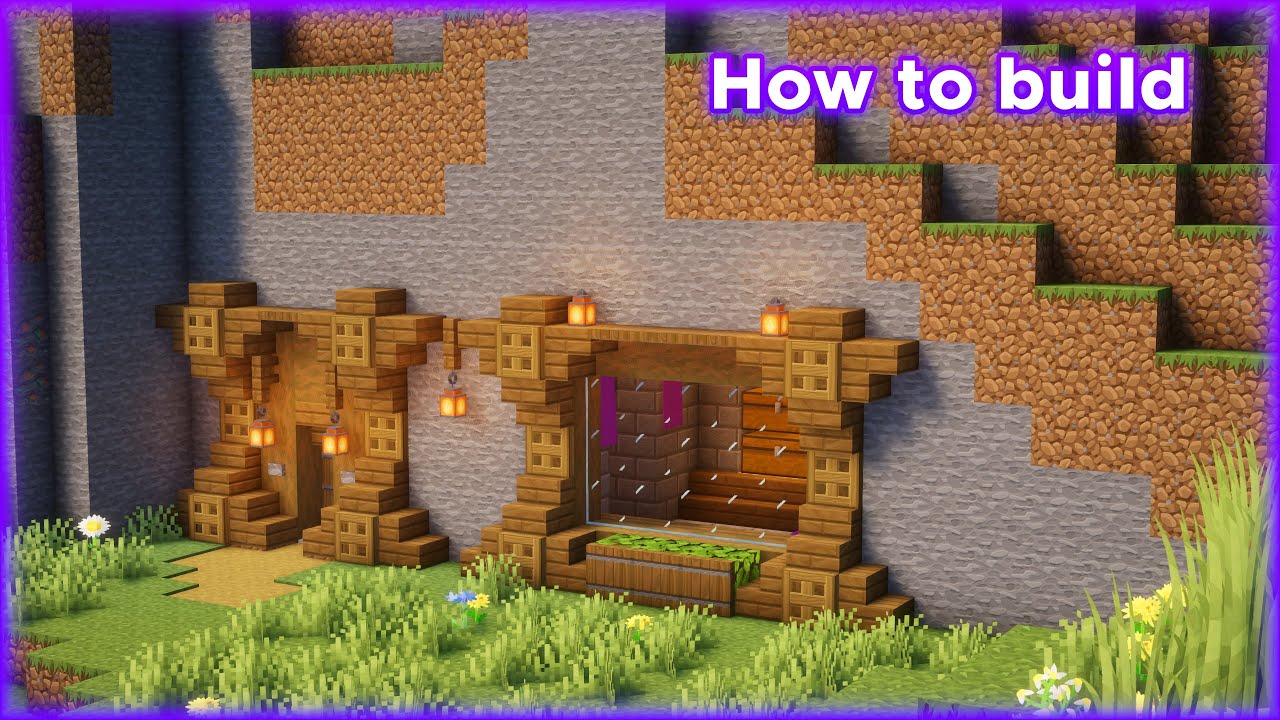 Minecraft : Mountain Base Tutorial - YouTube