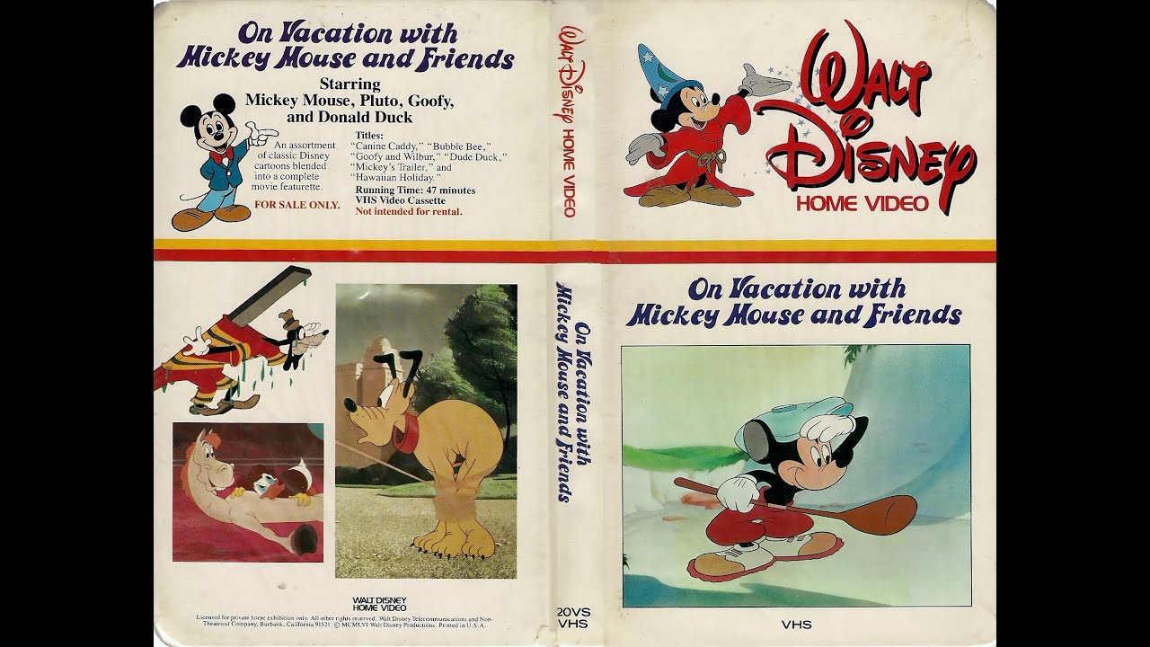 Opening to On Vacation with Mickey Mouse and Friends 1981 VHS - YouTube