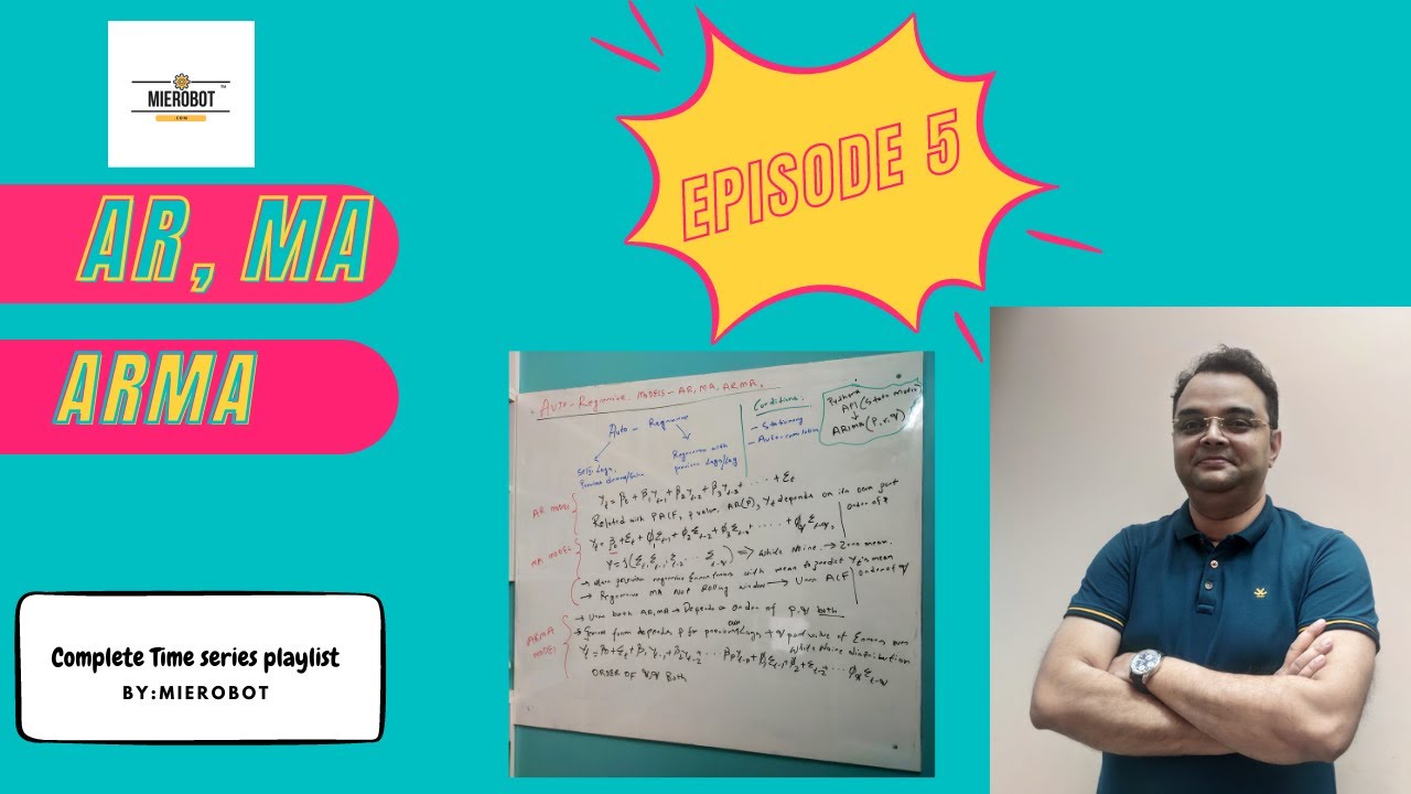 Ep 5 Auto regressive models | AR MA ARMA model with maths - YouTube