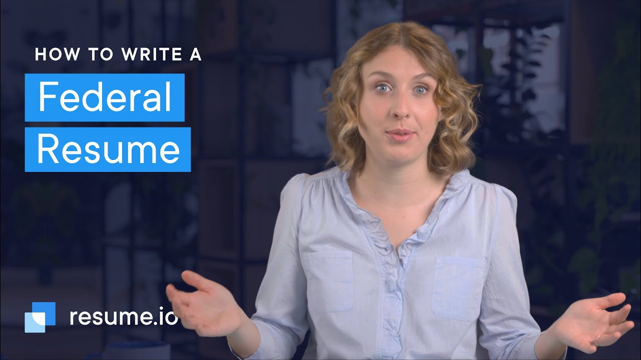 How to write a federal resume - YouTube
