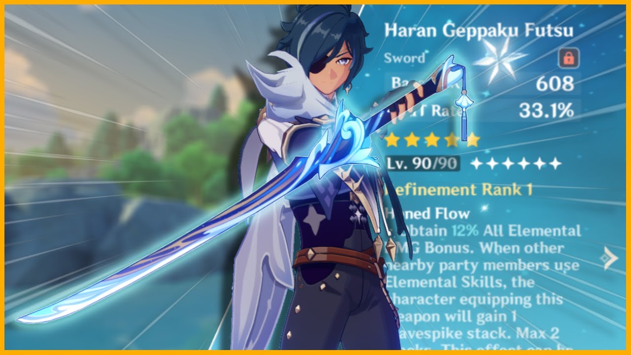 The Haran Geppaku Futsu is actually good on Kaeya? | Genshin Impact ...