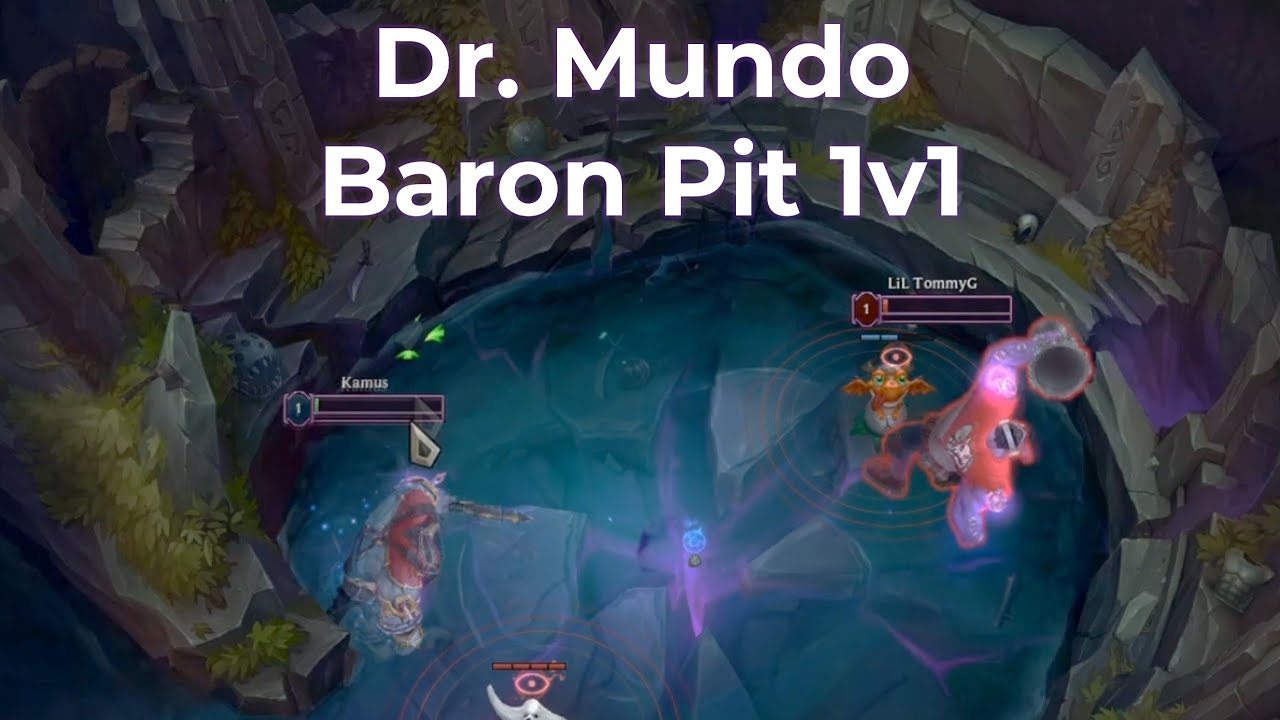 Dr.Mundo baron pit 1v1's vs TommyG e Jiferz | Kamus - YouTube