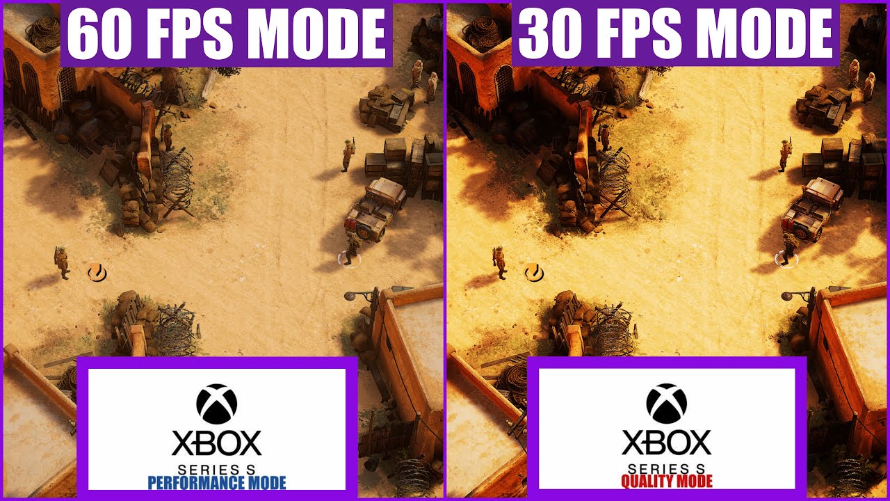 Commandos Origins Xbox Series S / Performance Mode Vs Quality Mode ...