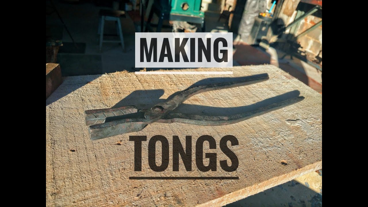 Blacksmithing - Making a Simple Steel TONGS - YouTube