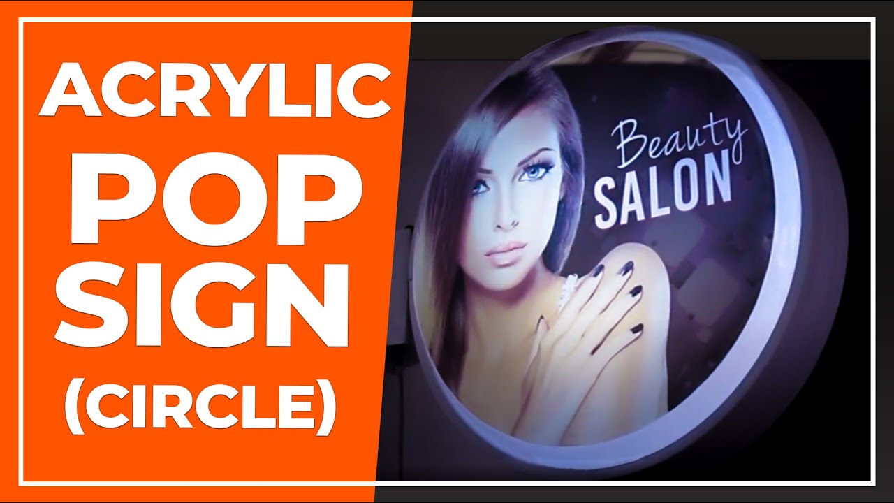 Illuminated Acrylic Pop Sign (Circle) | Pop Sign | LED Pop Sign ...