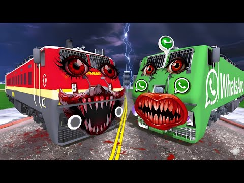 Whatsapp Train attack Haunted Train in Indian Bikes Driving 3d