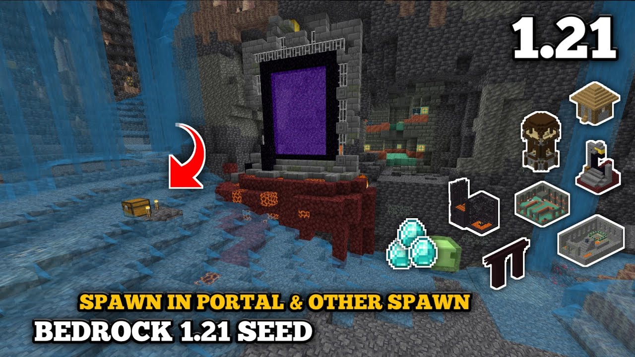 [Bedrock Seed] Minecraft 1.21 Seed - Spawn Portal, Trial Chamber & Other Spawn - Minecraft ...