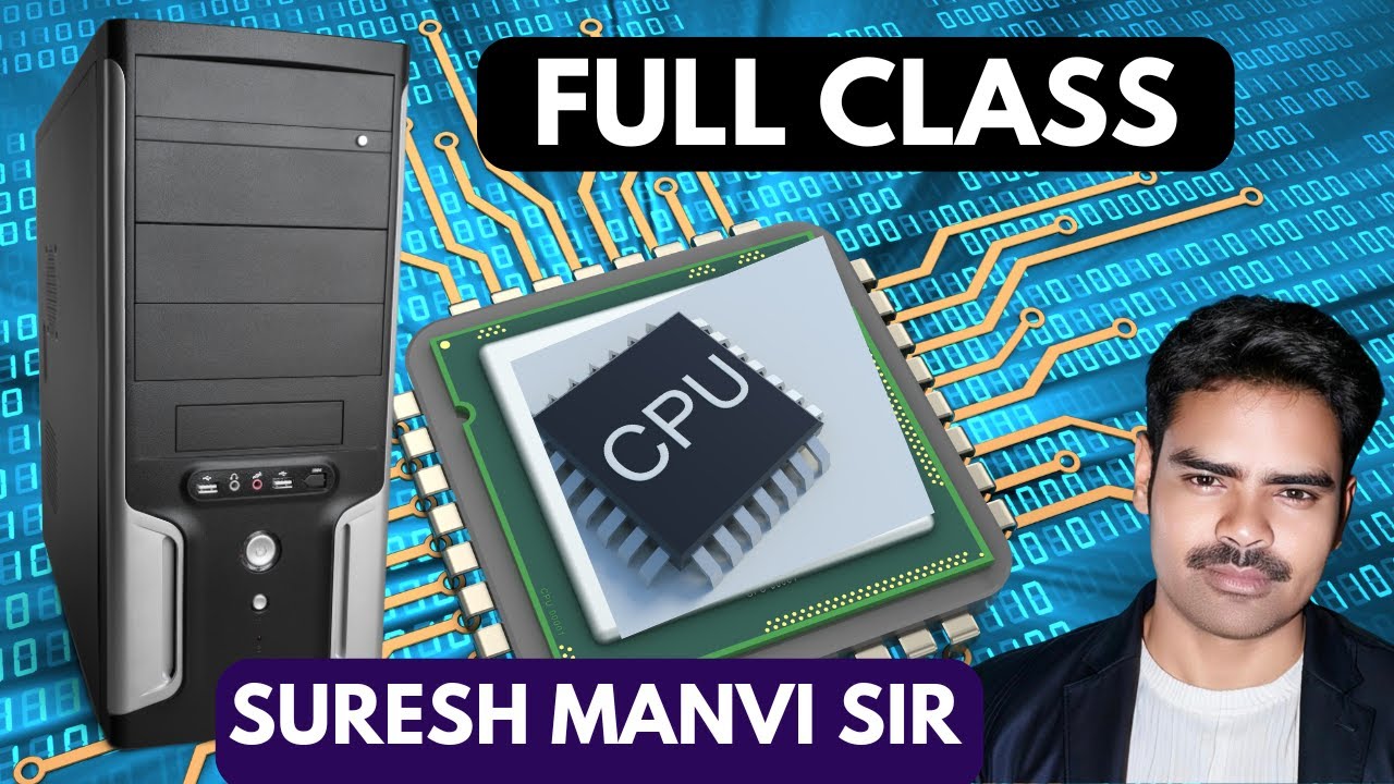 chapter 3 CPU && It's Components | Suresh Manvi | vao pdo group-c psi pc - YouTube