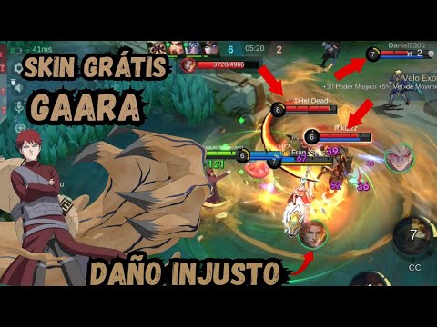 ¡ USANDO LA NUEVA SKIN GRATIS DE GAARA PARTIDA INSANA | MOBILE LEGENDS ...
