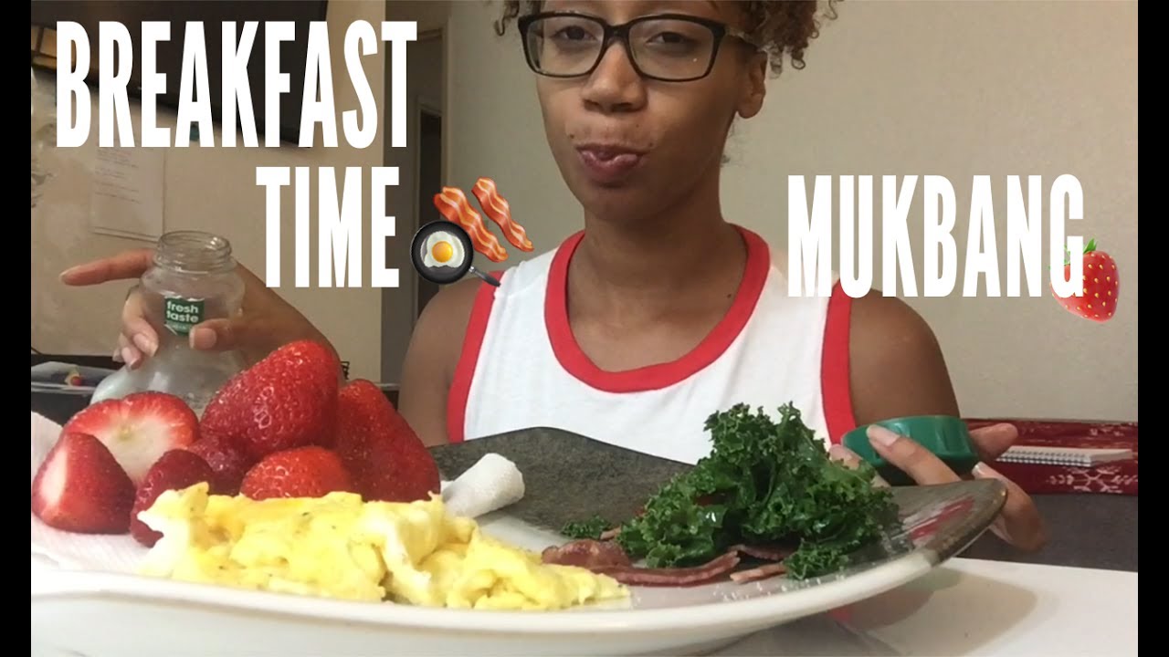 Breakfast Mukbang | Eat breakfast w/ me - YouTube