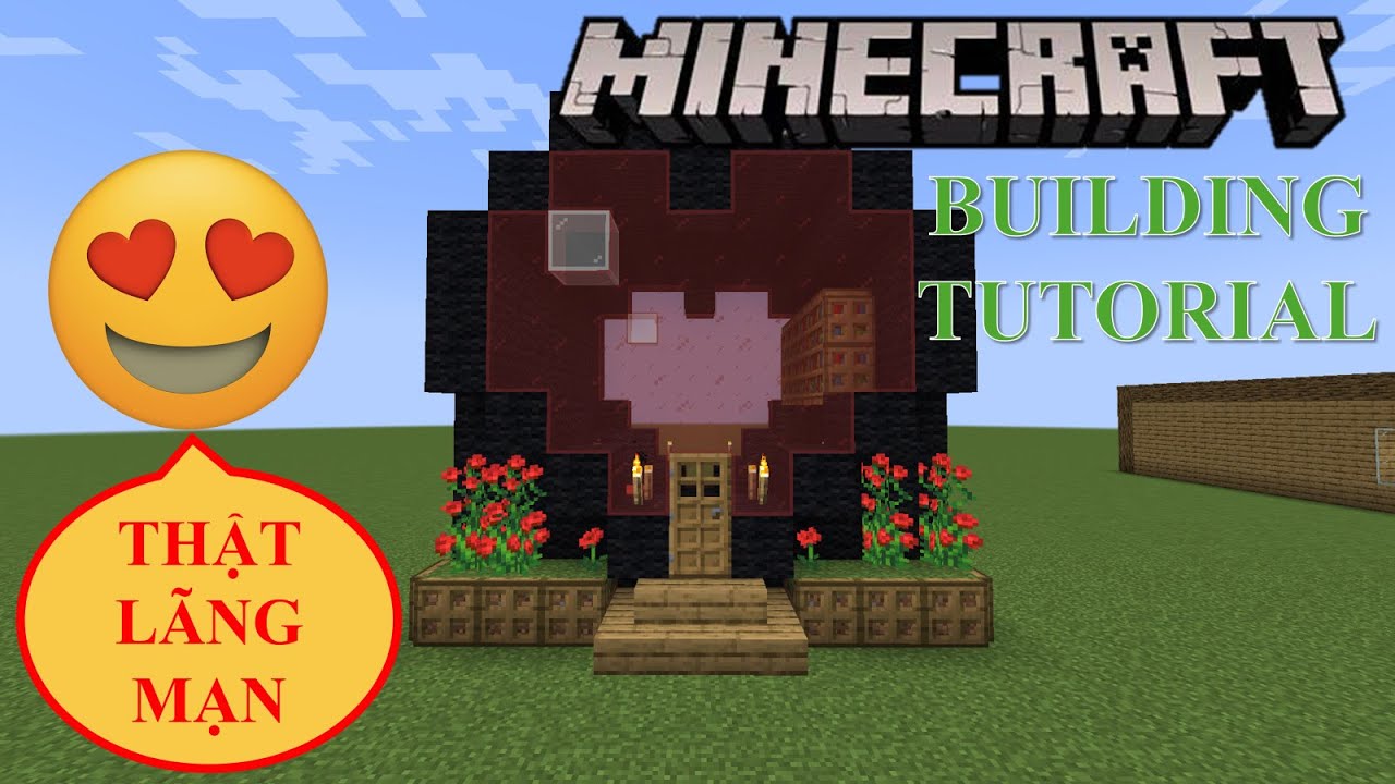 XÂY NHÀ HÌNH TRÁI TIM TRONG MINECRAFT ️🥰😻 | Minecraft Building Tutorial ...