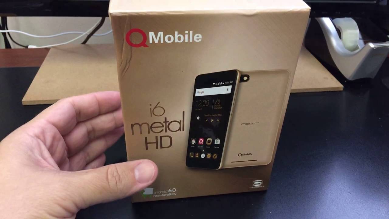 QMOBILE i6 METAL HD DUAL SIM Unboxing Video – in Stock at www ...