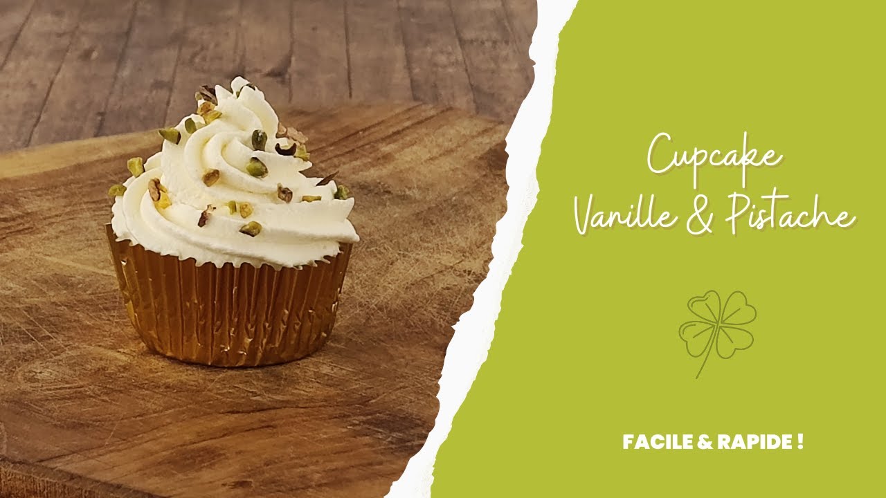 Recette CUPCAKES FACILE À LA VANILLE ET PISTACHE 🧁 - YouTube