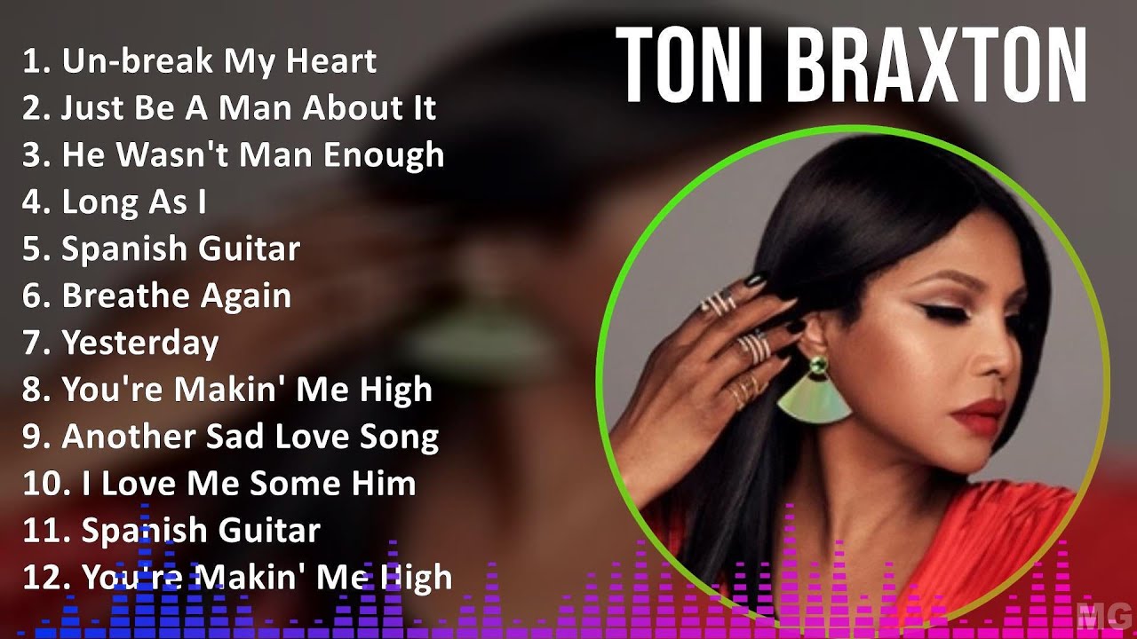 Toni Braxton 2024 MIX Playlist - Un-break My Heart, Just Be A Man About ...