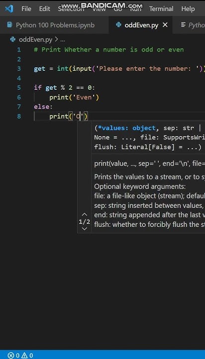 Python Number odd or even - YouTube