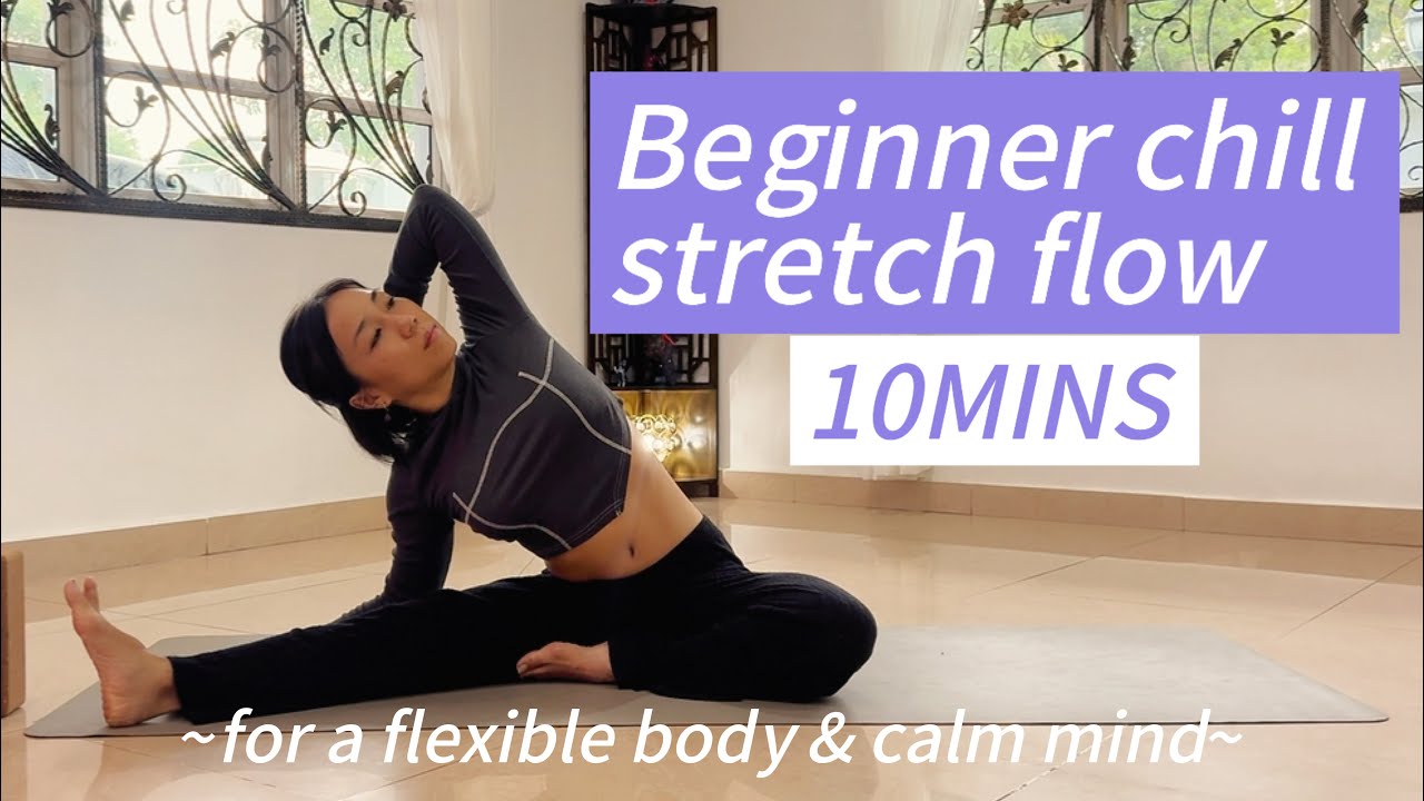 10-minute Beginner yoga flow for a flexible body & calm mind - YouTube