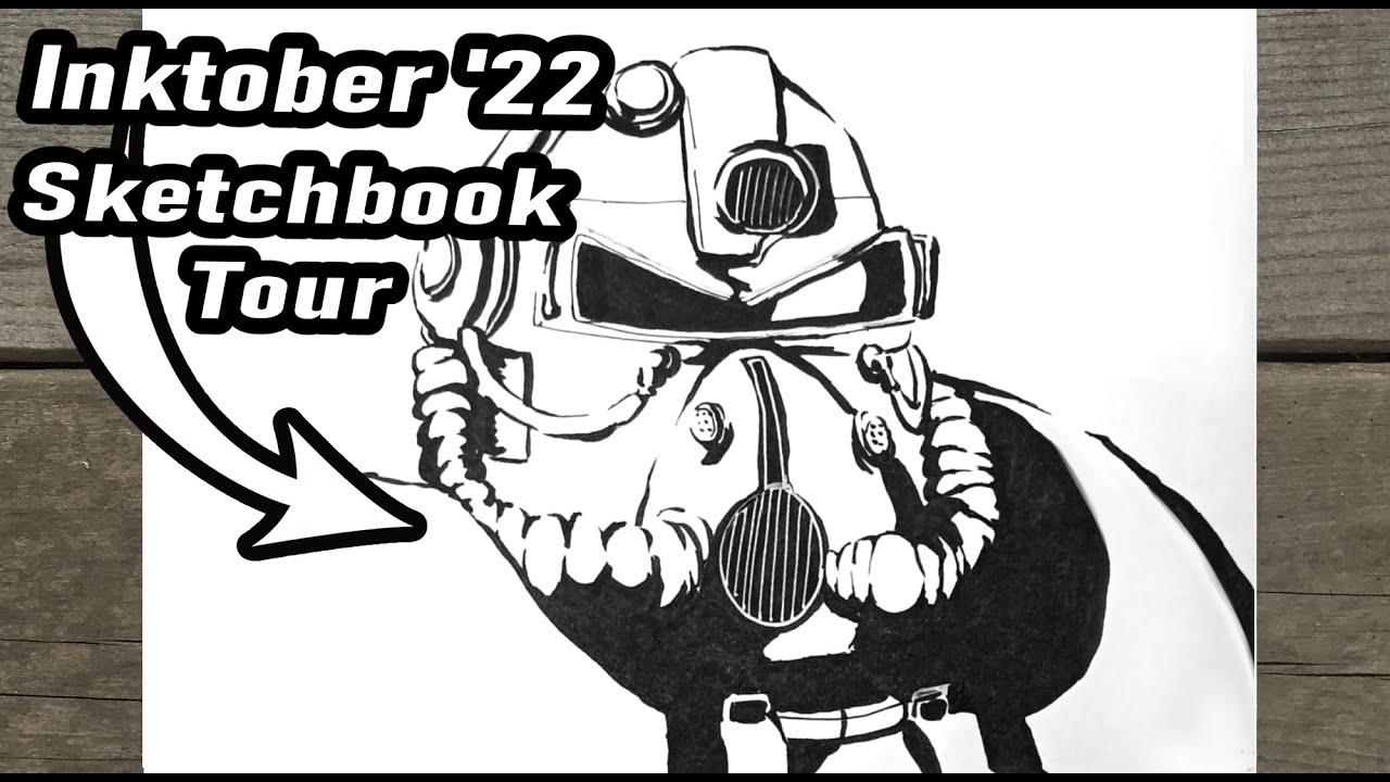 How to Inktober (Sketchbook Tour) [Halloween 🎃] - YouTube