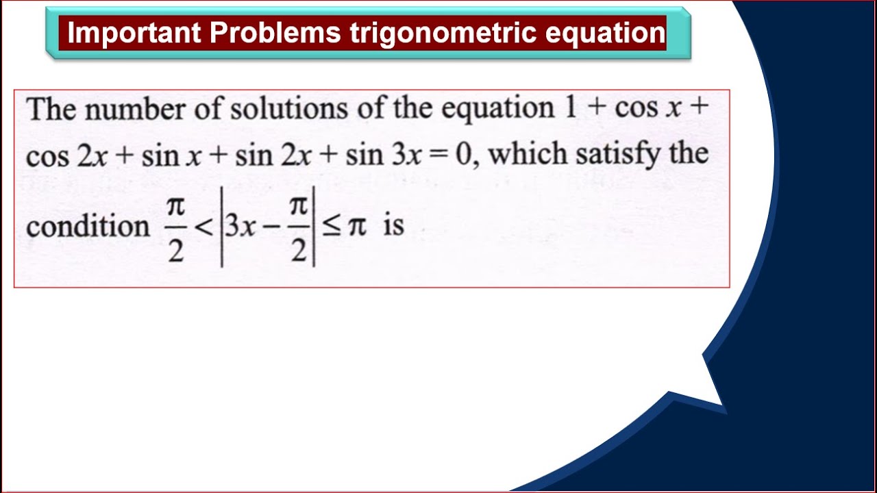 The number of solutions of the equation 1+cosx+cos2x+sinx+sin2x+sin3x=0 ...