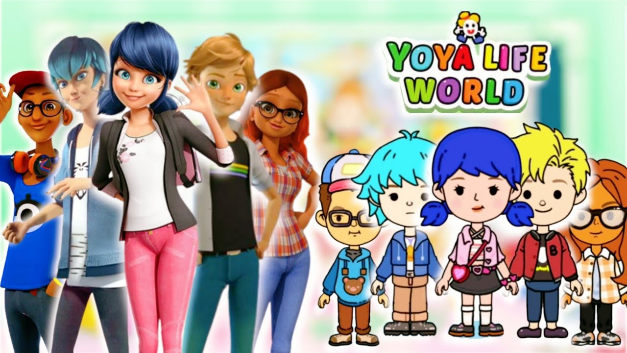 Miraculous Ladybug Characters in Yoya Life World - YouTube