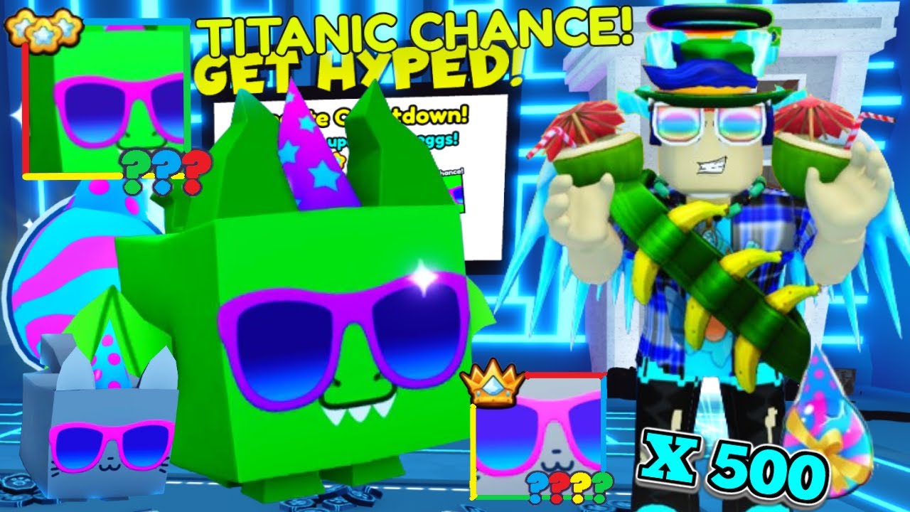 J'ACHÈTE 500 HYPE EGG pour le TITANIC PARTY CAT et HUGE PARY DRAGON sur ...