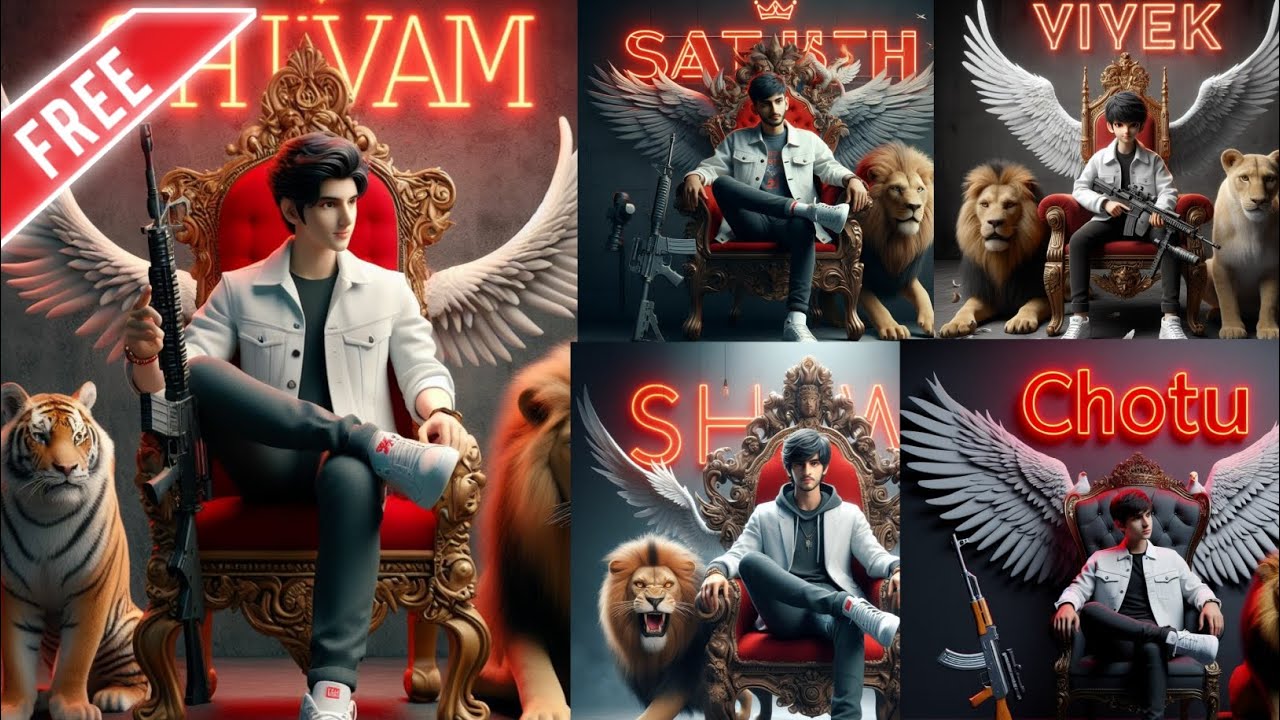 How To Create 3D Ai Wings Name Image | Trending Wings Name Video ...