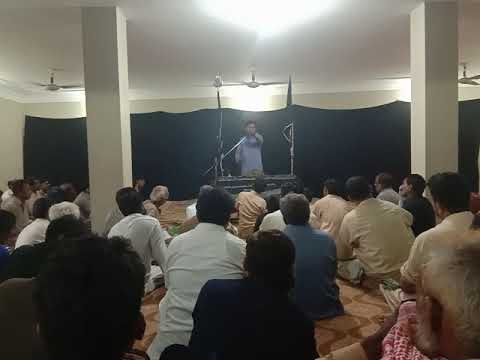 Zakir Zain Abbas Jhandeer Yadgar Masaib Bibi Fiza 12 August 2018 At Hussainia Imam Bargah Danwran