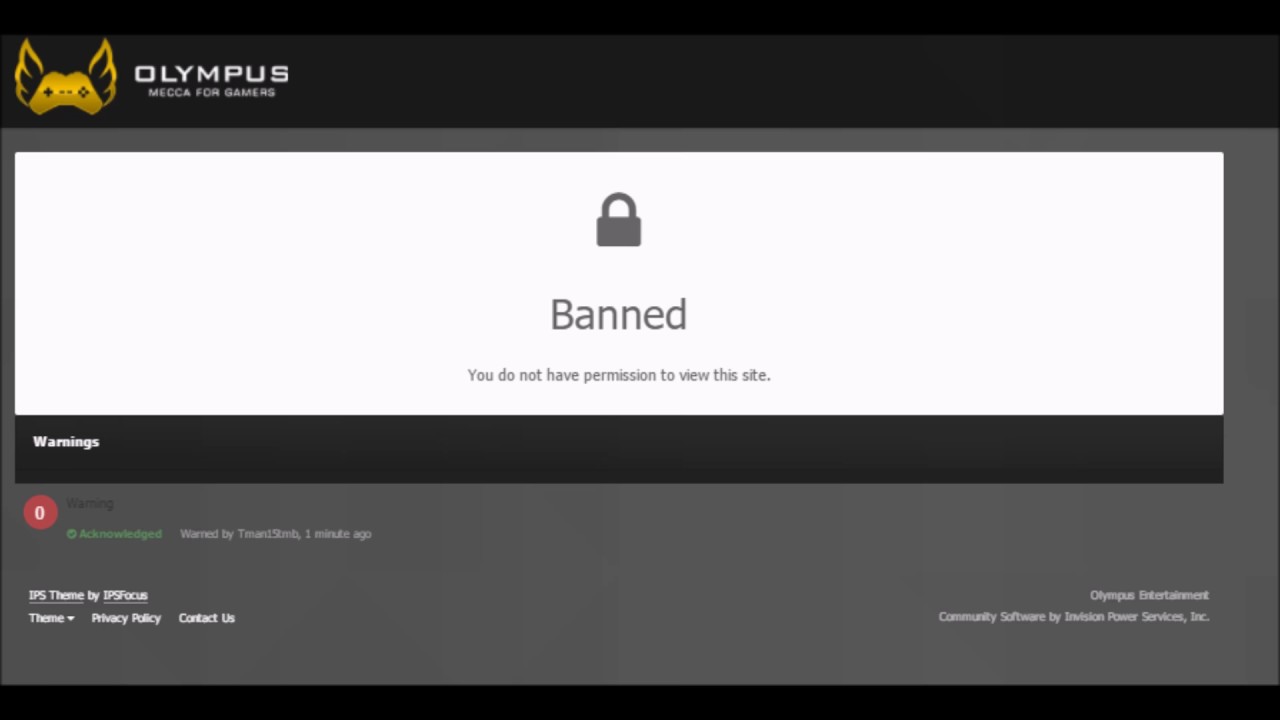 user in your channel has been banned - YouTube