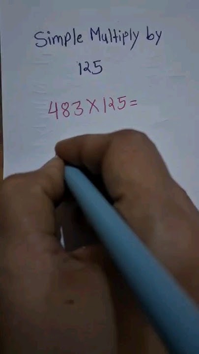 Math Trick: Multiply Any Number by 125 in Seconds - YouTube