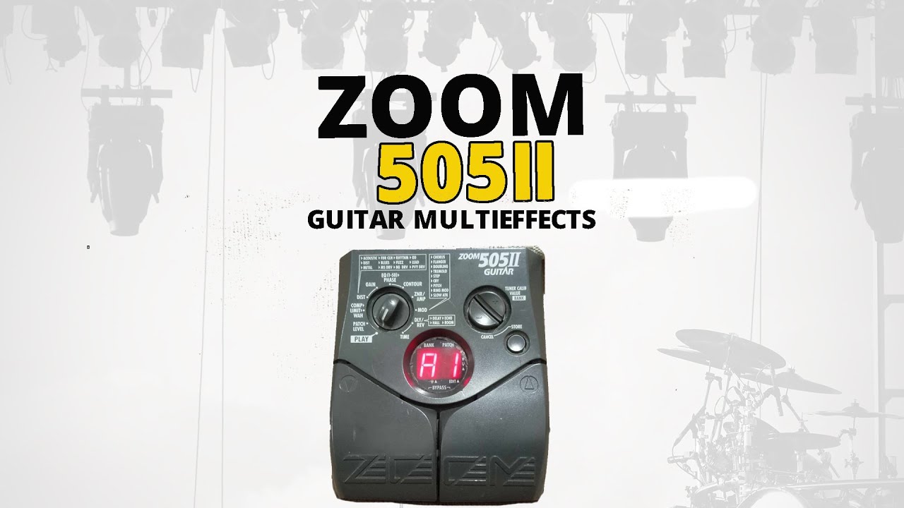 ZOOM 505II Guitar Multi-effects Sound Demo - YouTube
