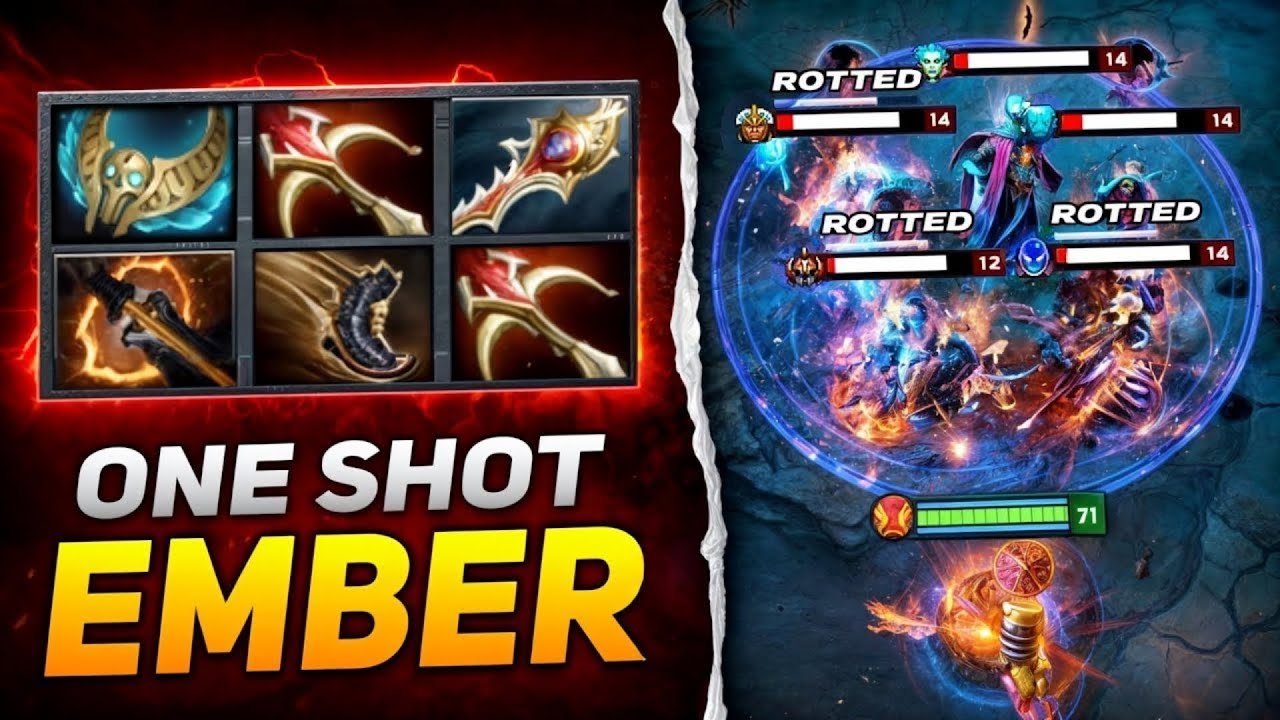 71 Kills Ember Spirit EZ Game🔥🔥🔥Divine Rapier One shot | Dota 2 ...