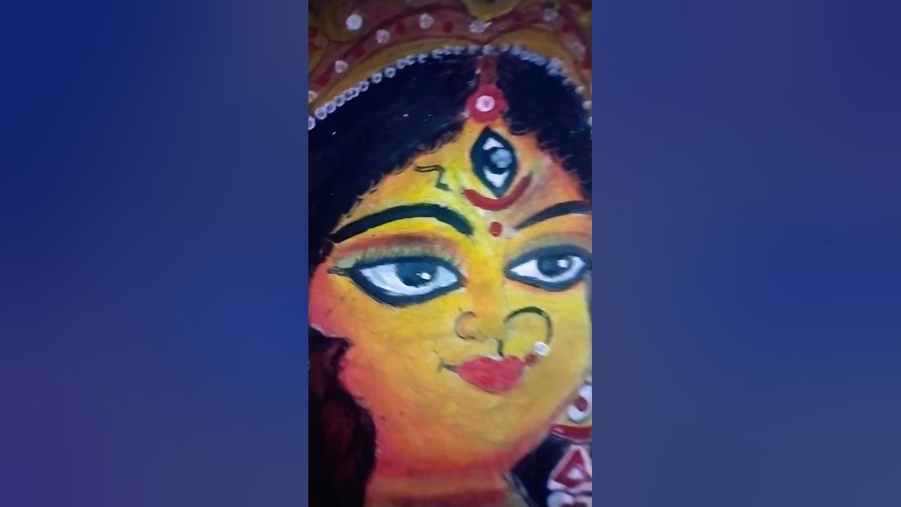 Durga Mata Drawing Please Like And Comment Youtube