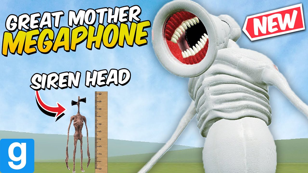 GREAT MOTHER MEGAPHONE ATTACKS! (Garry's Mod) SIREN HEAD'S MOM - YouTube