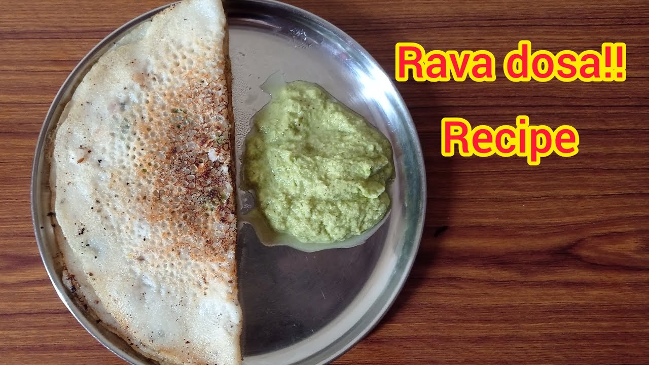 Rava Dosa | ರವಾ ದೋಸೆ | Instant rava dosa recipe | rava dosa in a ...