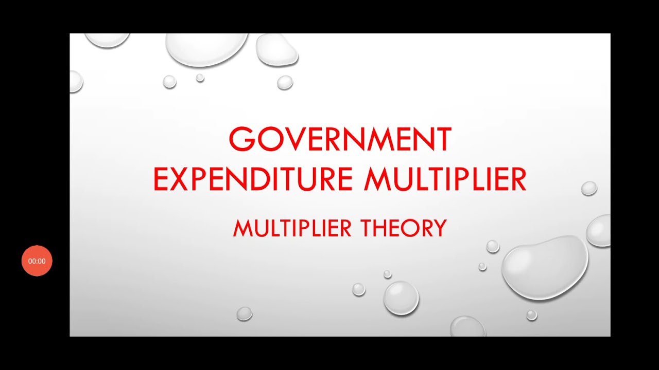 GOVERNMENT EXPENDITURE MULTIPLIER - YouTube