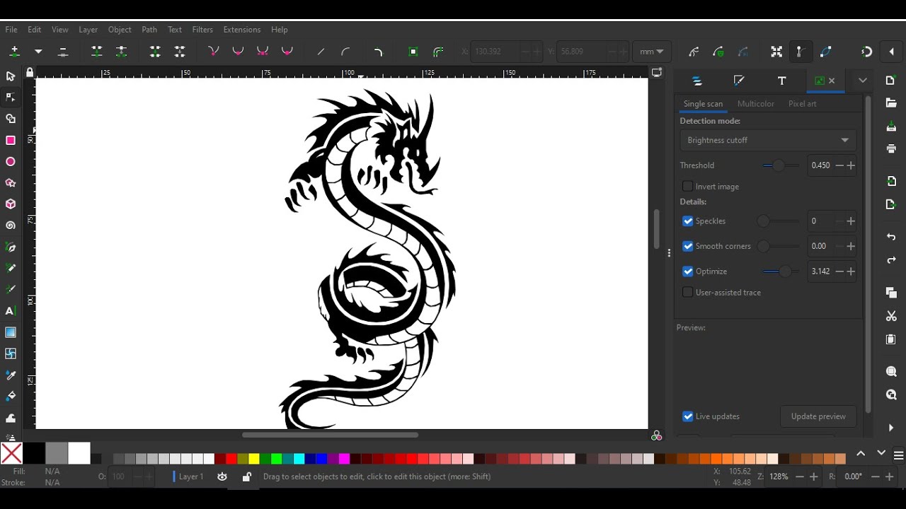 It's SO EASY to create an artistic dragon outline for autocad and 3D ...