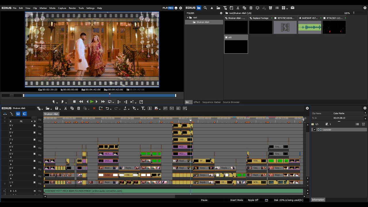 Shukran Allah Wedding Song Project 3D Full HD Edius 7 Edius 8 Edius 9 Edius X 2023 - YouTube