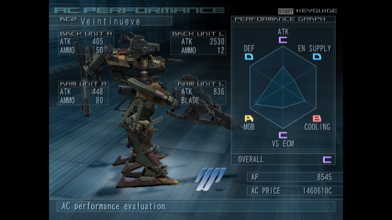 Armored Core AC Showcase - Veintinueve (AC Nexus) - YouTube