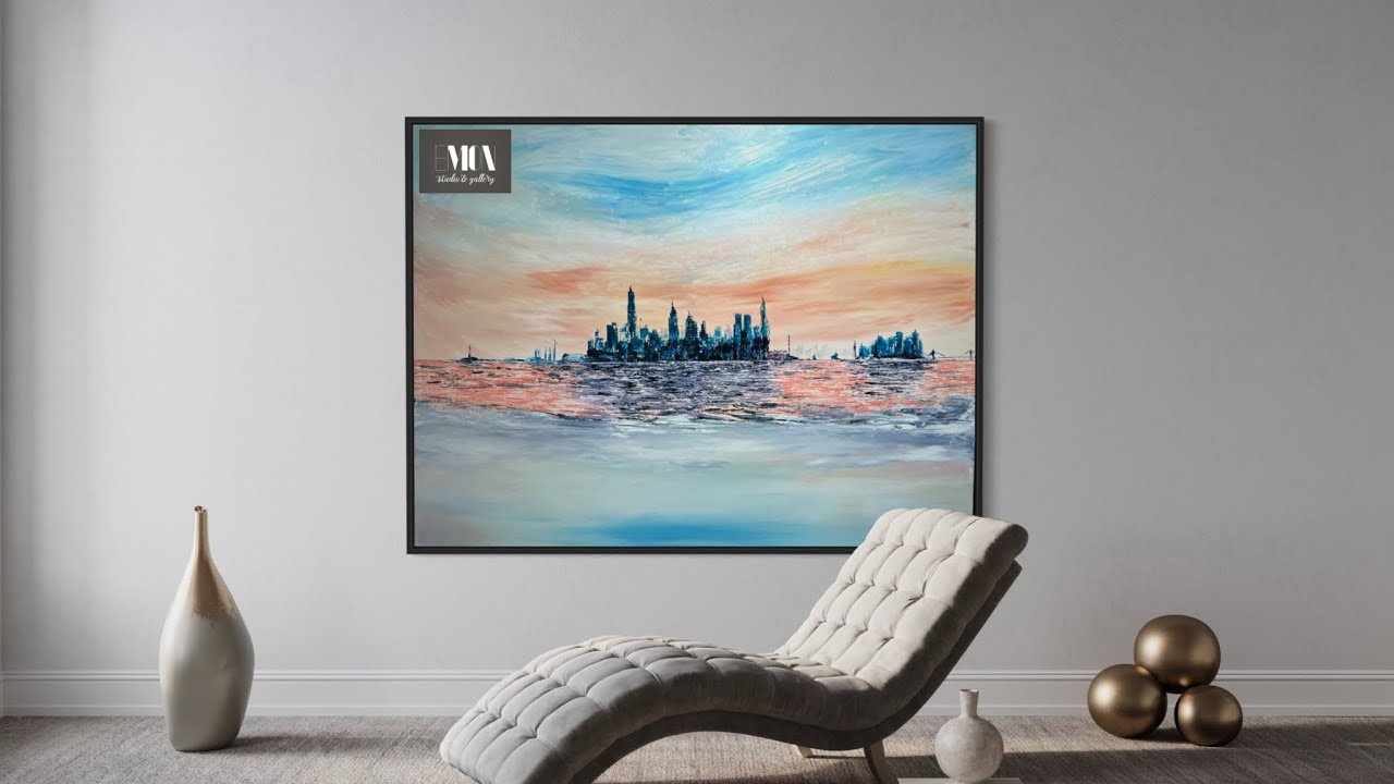 Urban Landscape | Speed Painting | Abstract - YouTube